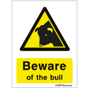 Beware of The Bull Sign | Farm Safety Signs Ireland