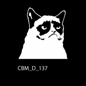 Moody Cat Car Sticker