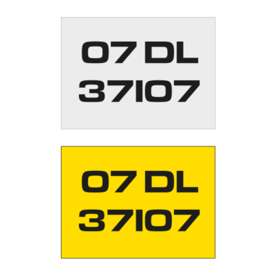 Number Plate - SHOW PLATES LORRY/JEEP 01 (No Border)