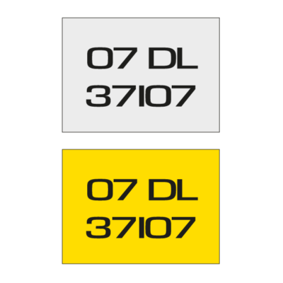 Number Plate - SHOW PLATES LORRY/JEEP 03 (No Border)