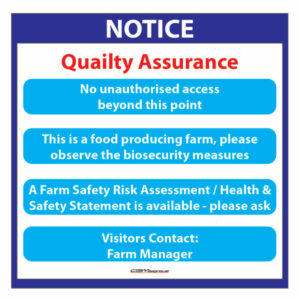 Quality Assurance Farm Sign | Safety Signs | Nationwide Delivery