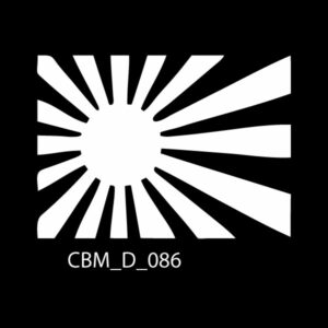 Rising Sun Car Sticker