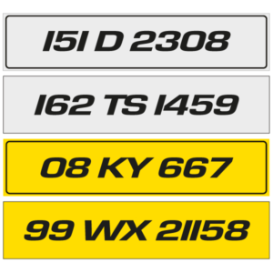 Show Number Plates | Order Online Today From Only €12.50