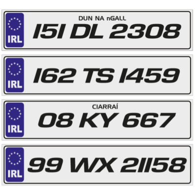 Gel 3D Sporty IRL Number Plates | Number Plates Ireland