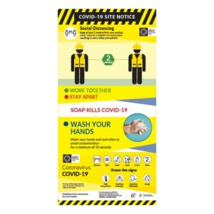 4ft x 2ft Plastic Corriboard Site Sign As Per HSE Guidelines