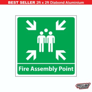 Fire Assembly Point Sign | Order Construction Signs Online