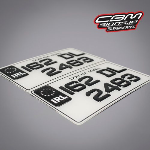 Jap 3D Sporty Black IRL Number Plates | CBM Signs