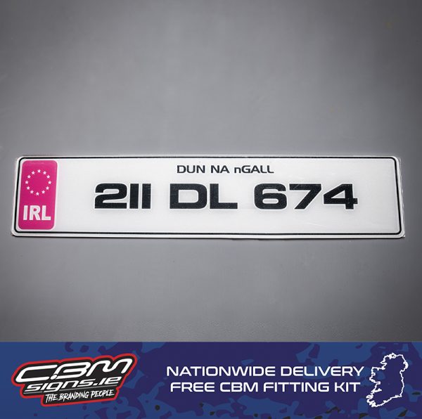 Sporty IRL Number Plates - Number Plate Specialists Ireland | CBM Signs